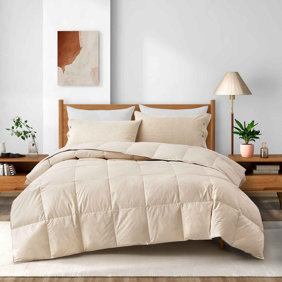 All Season Organic Cotton Comforter and Duvet Cover Set – Puredown