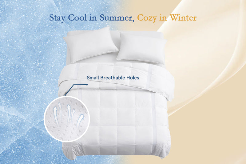 Ultra Lightweight Cooling Down Comforter for Hot Sleepers – Puredown